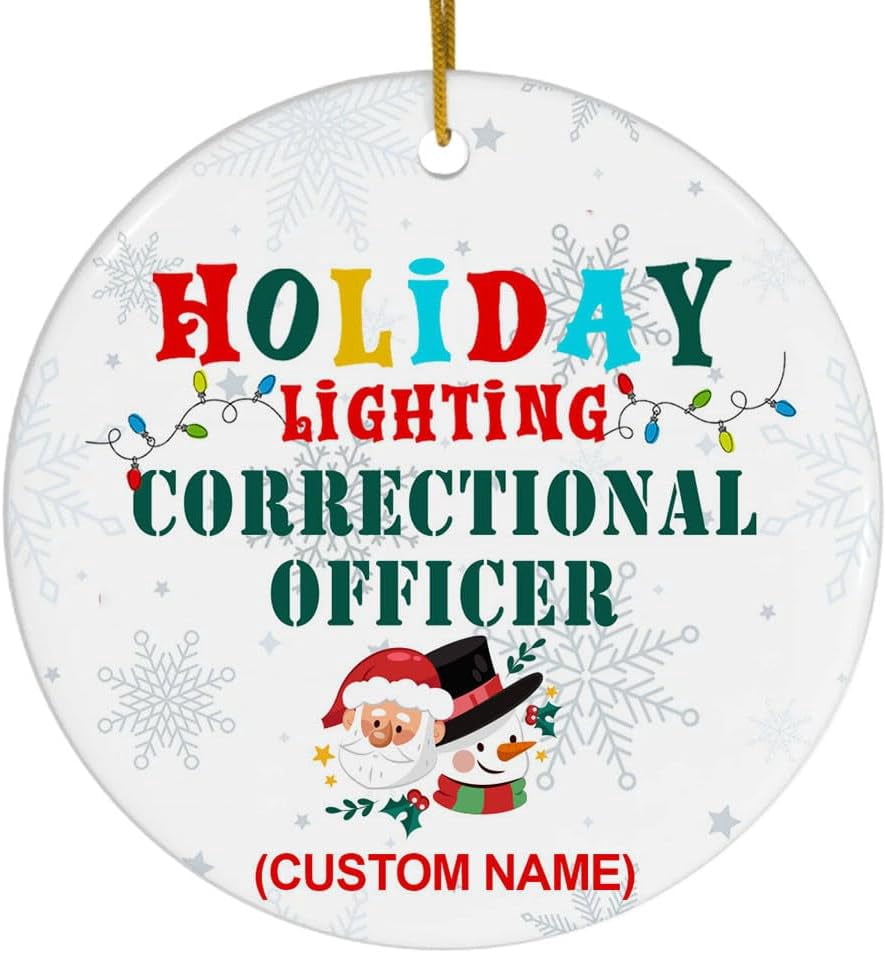 Correctional Officer Christmas Ornaments 2025 for Women Friendship ...