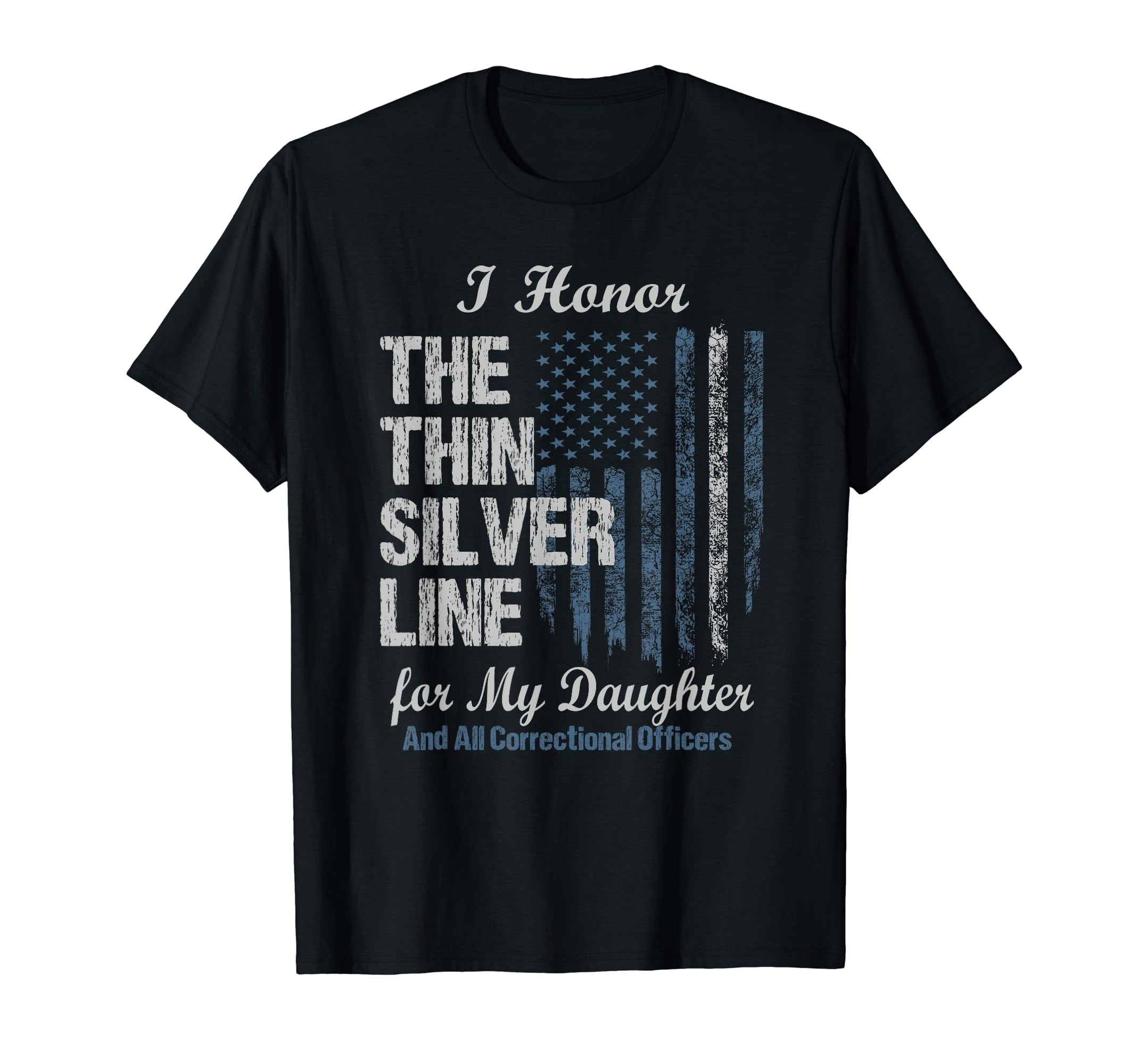 Correctional Officer Daughter Thin Silver Line Corrections