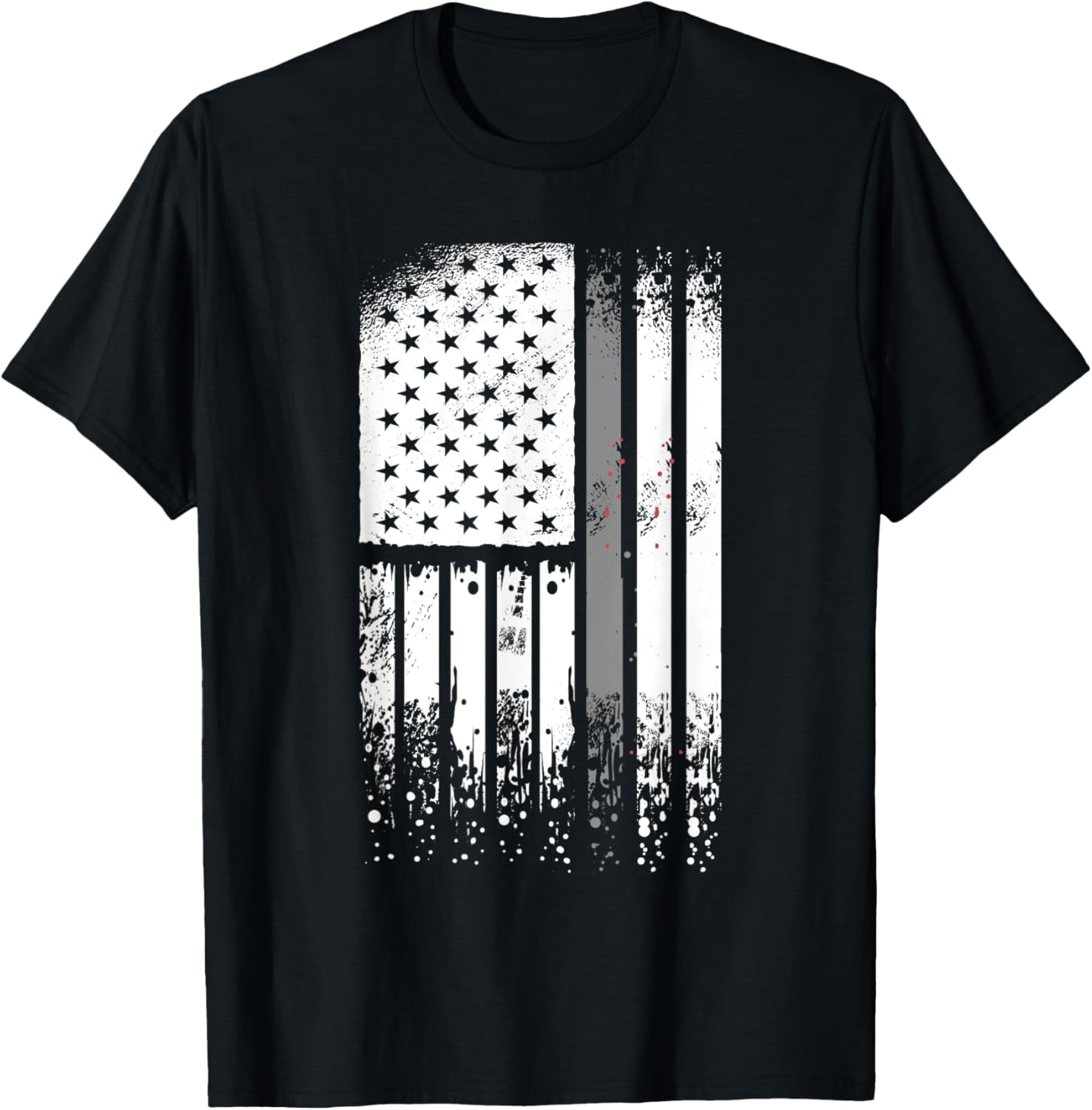 Correctional Officer - US Flag Thin Silver Line Prison Guard T-Shirt ...