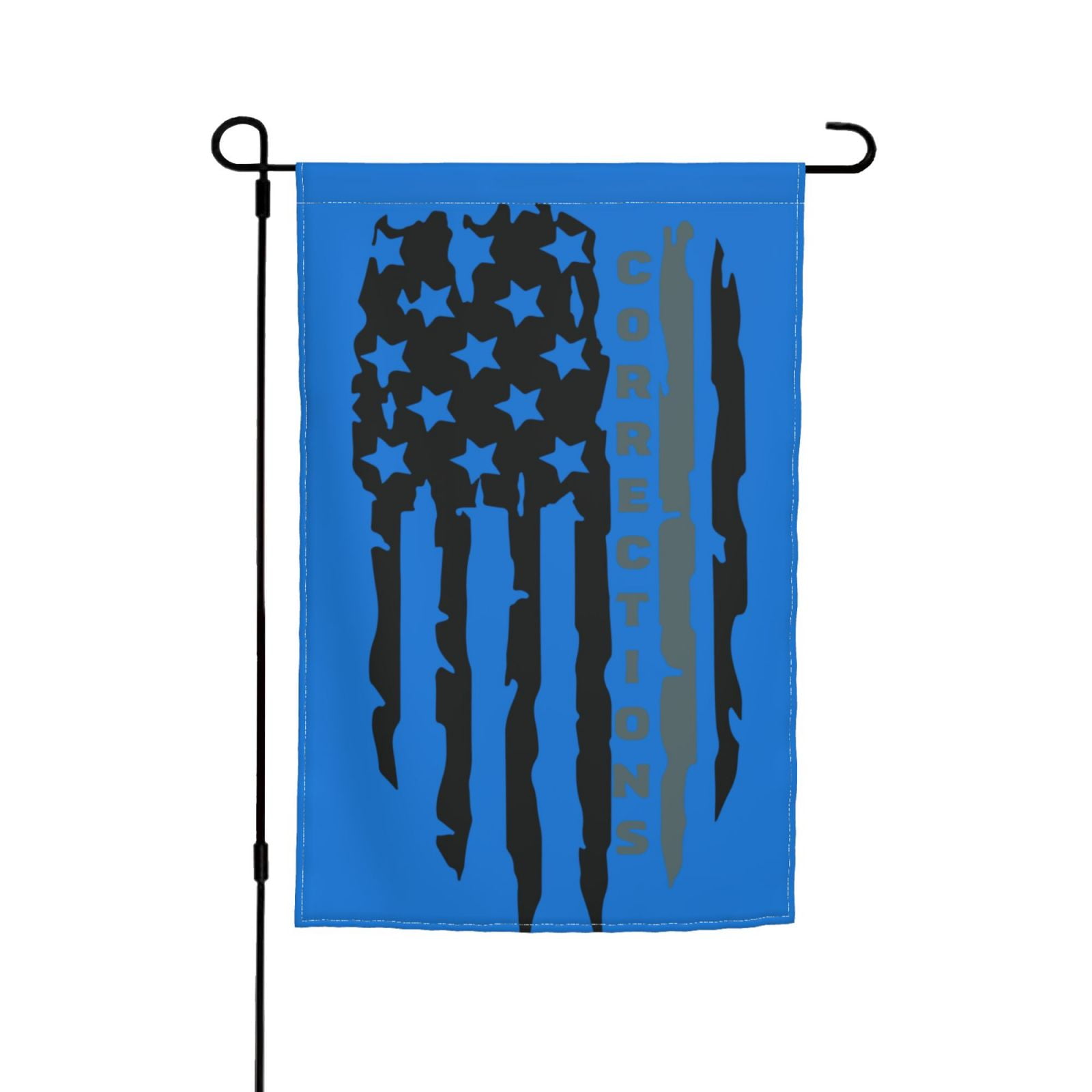 Corrections Officer Tattered Flag Garden Flag 12x18 Inch, Double Sided ...