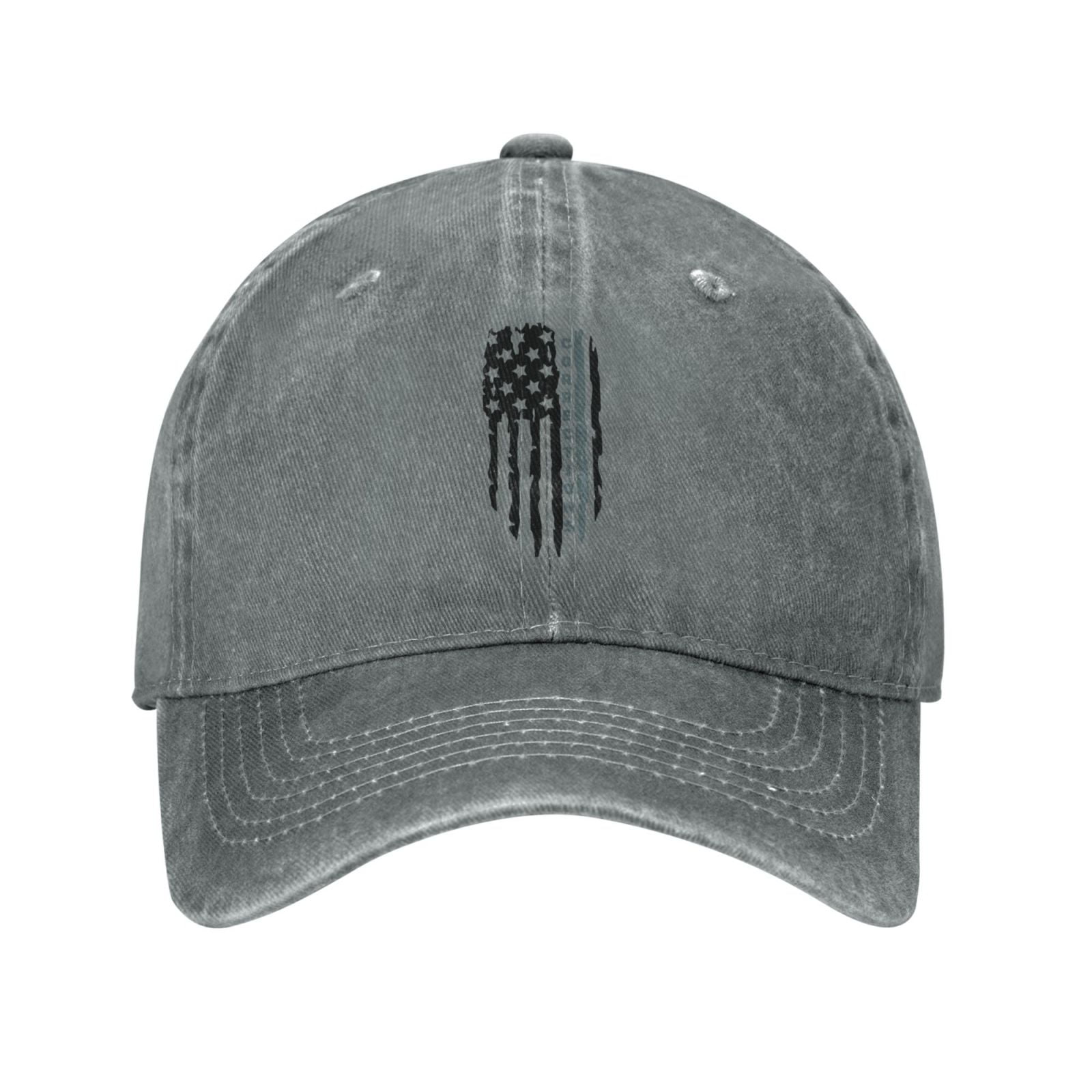 Corrections Officer Tattered Flag Unisex Denim Baseball Cap Adjustable ...