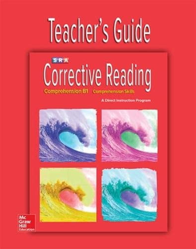 Pre-Owned Corrective Reading Comprehension Level B1, Teacher Guide ...