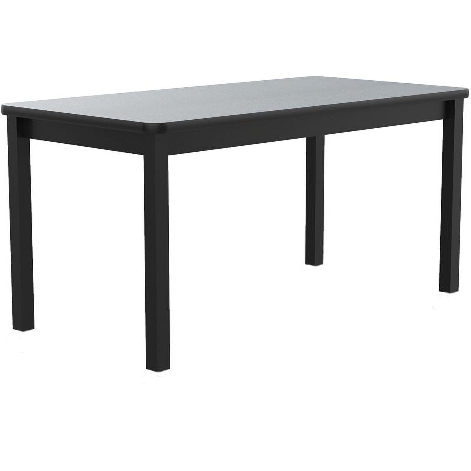 Correll 24"W x 48"D Deluxe High Pressure Lab Table in Black Granite ...