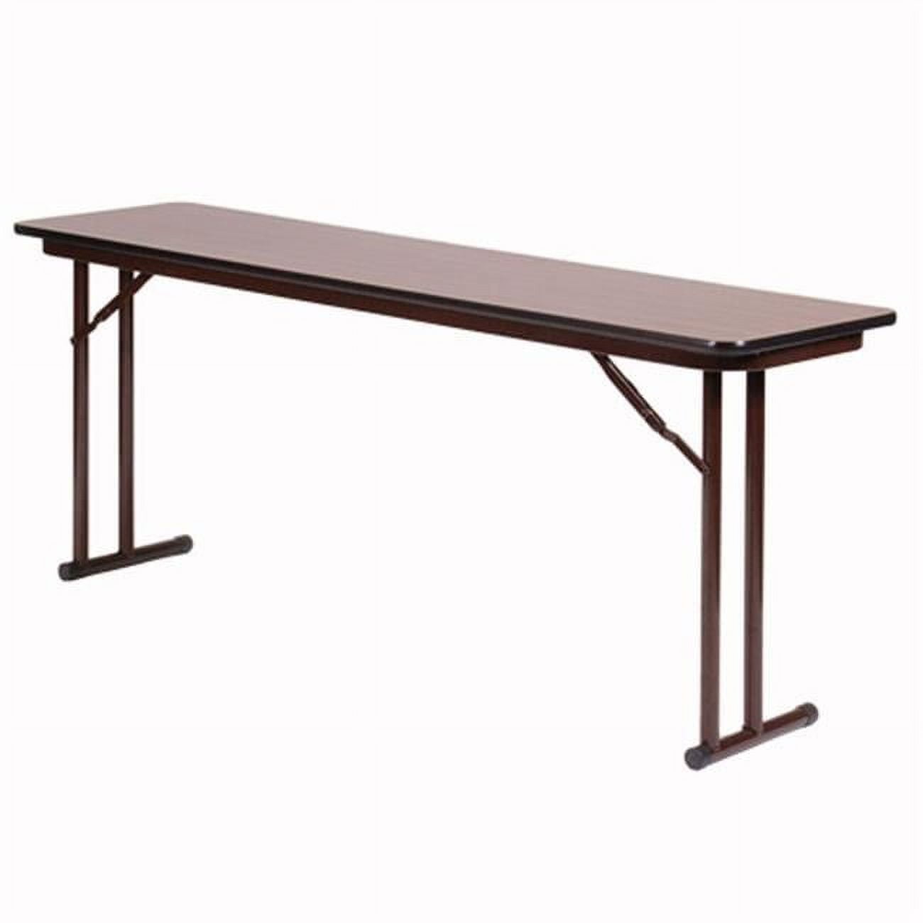 Correll Wooden High Pressure Foldable Seminar Table with Off-Set Leg ...