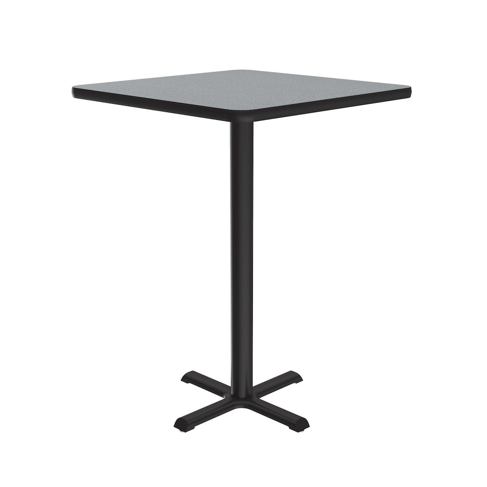 Correll 30" Square Commercial Laminate Cafe and Breakroom Table in Gray ...
