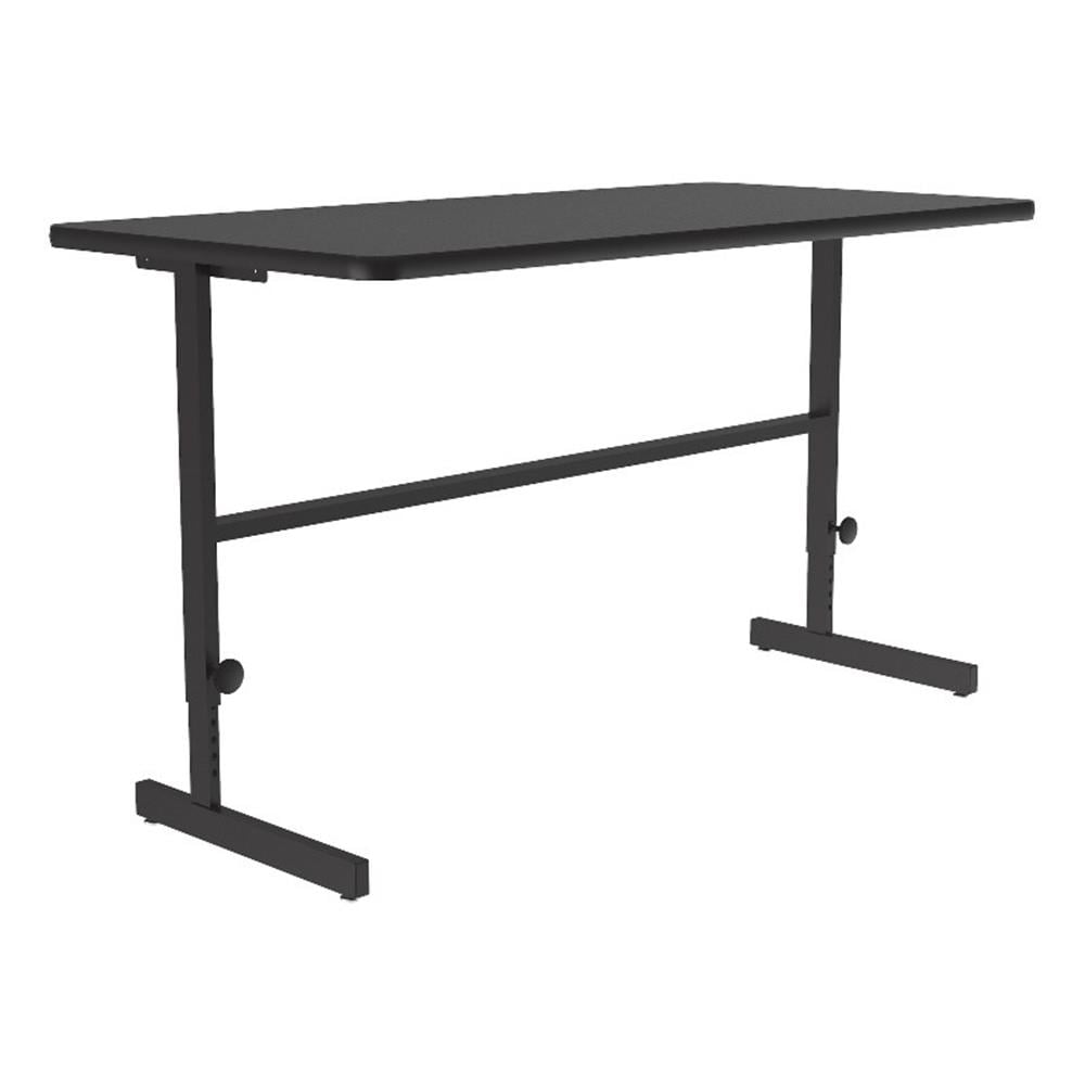 Correll CST 30" x 60" Metal Adjustable Standing Workstation in Black ...