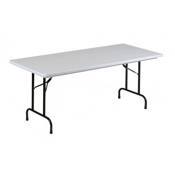 Correll Commercial Duty Plastic Top Folding Table. One-Piece Blow ...