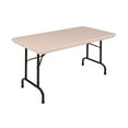 Correll Commercial Duty Plastic Top Folding Table. One-Piece Blow ...