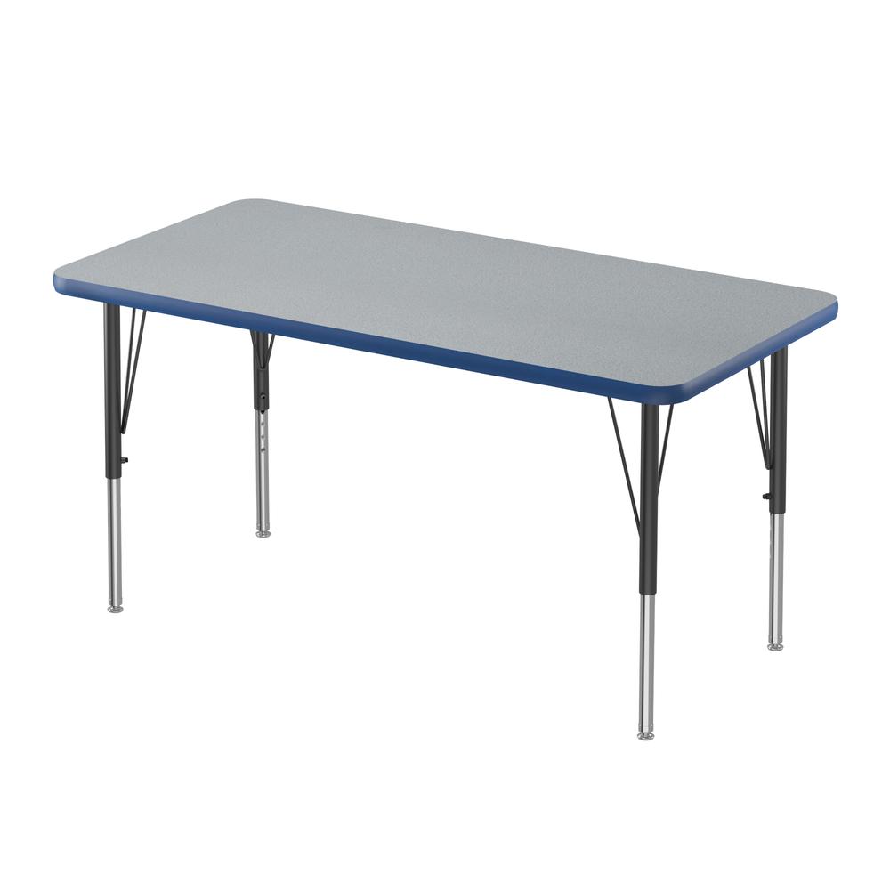 Correll Commercial Laminate Top Activity Tables, 24x36", RECTANGULAR GRAY GRANITE BLACK ...