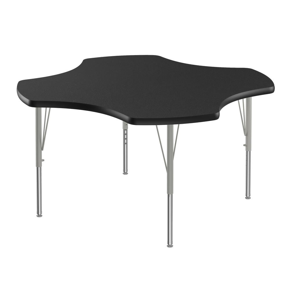 Correll Commercial Laminate Top Activity Tables 48x48" CLOVER, BLACK ...