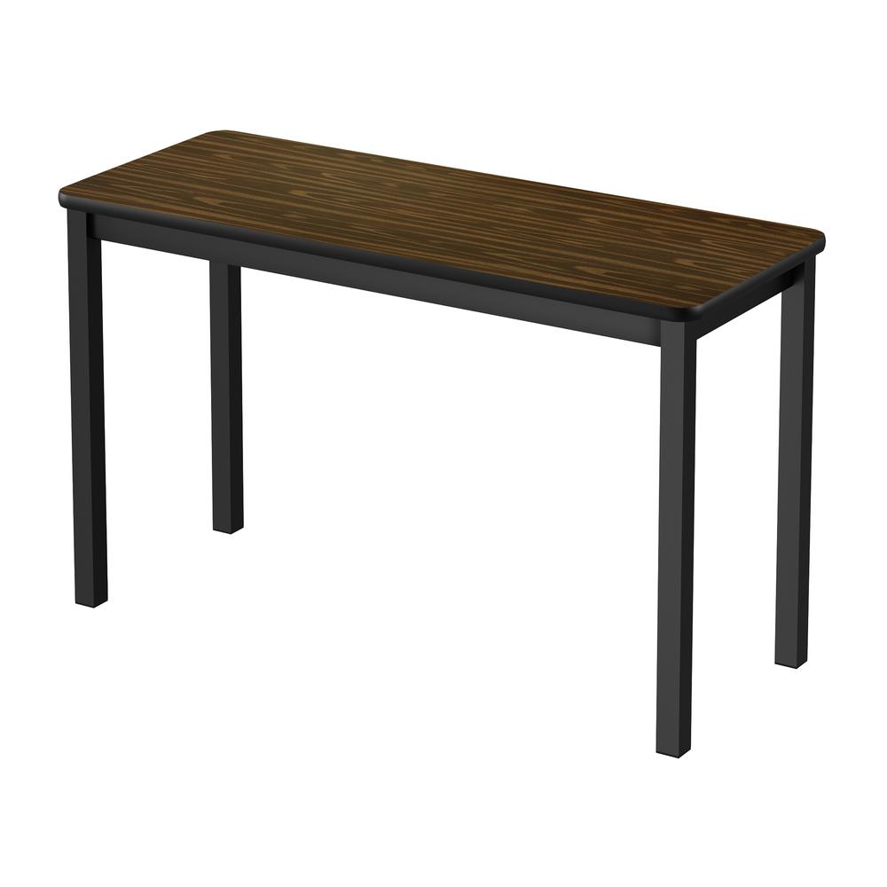 Correll Commerical Laminate Lab Table 24x60" RECTANGULAR WALNUT, BLACK ...