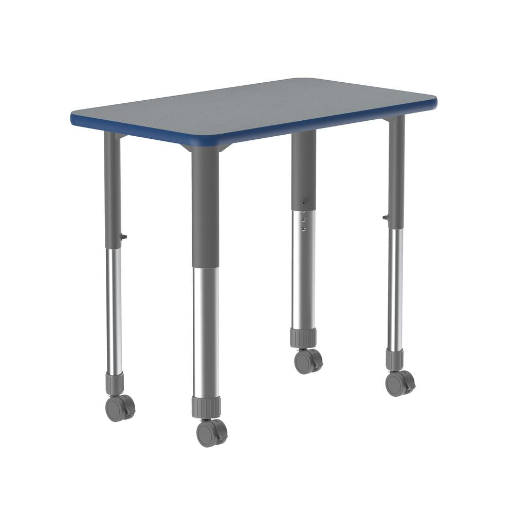 Correll Deluxe High Pressure Collaborative Desk with Casters, 34x20 ...