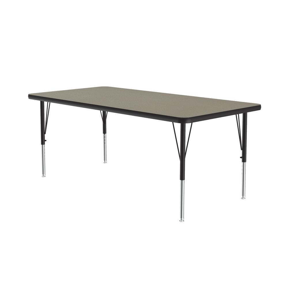 Correll Deluxe High-Pressure Top Activity Tables 30x48" RECTANGULAR SAVANNAH SAND, BLACK/CHROME ...