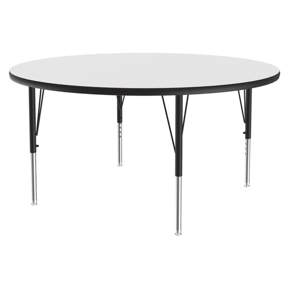 Correll Deluxe High-Pressure Top Activity Tables 42x42", ROUND, WHITE ...