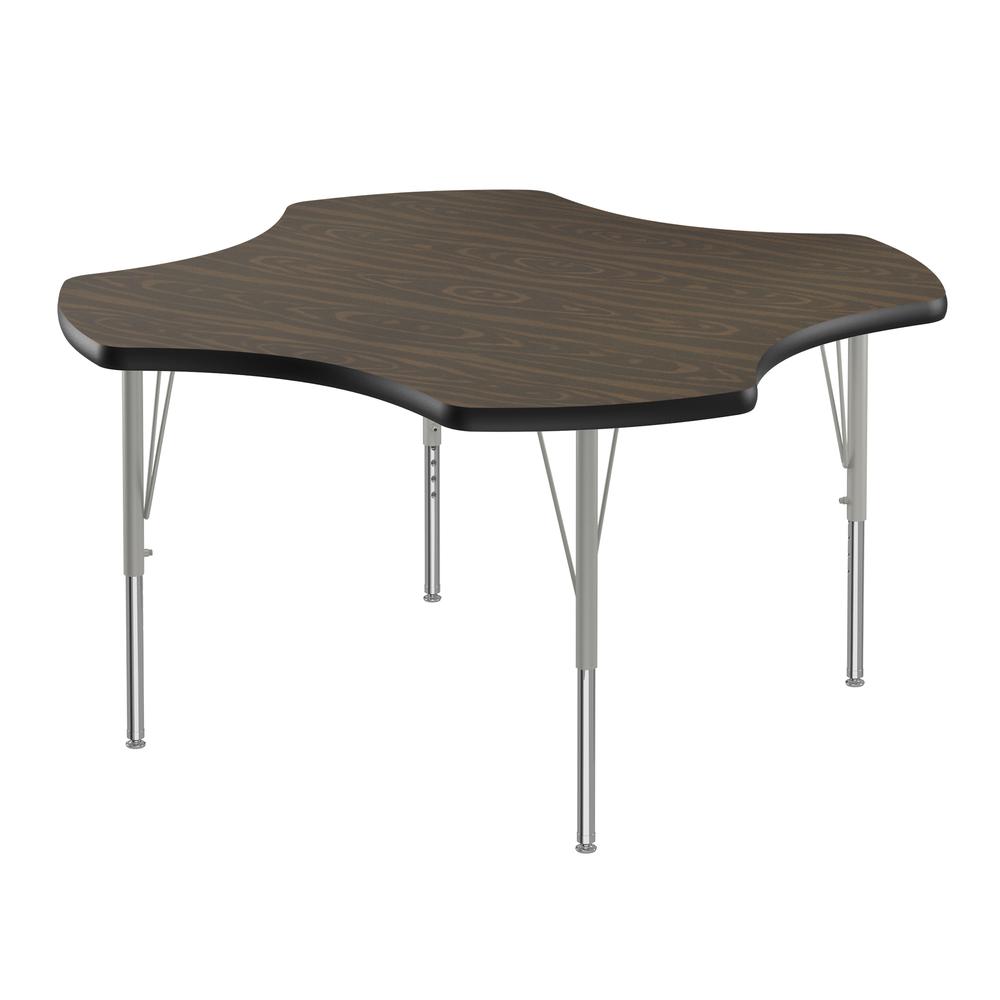 Correll Deluxe High-Pressure Top Activity Tables 48x48", CLOVER WALNUT ...
