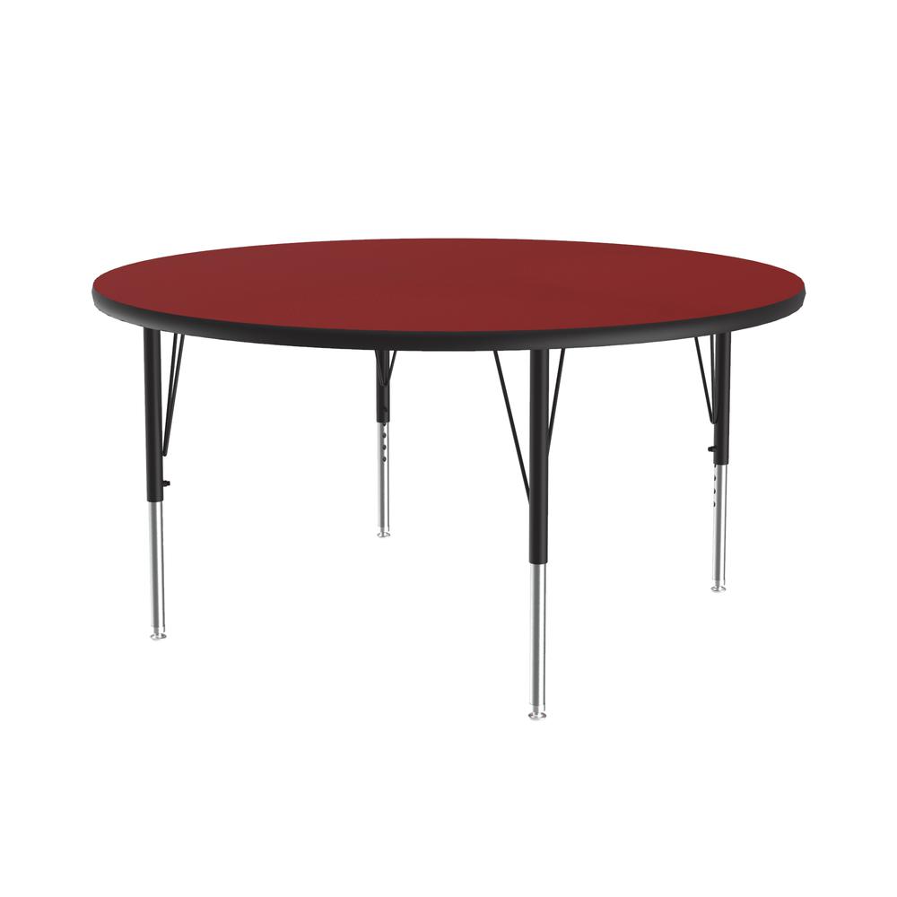 Correll Deluxe High-Pressure Top Activity Tables 48x48" ROUND, RED ...