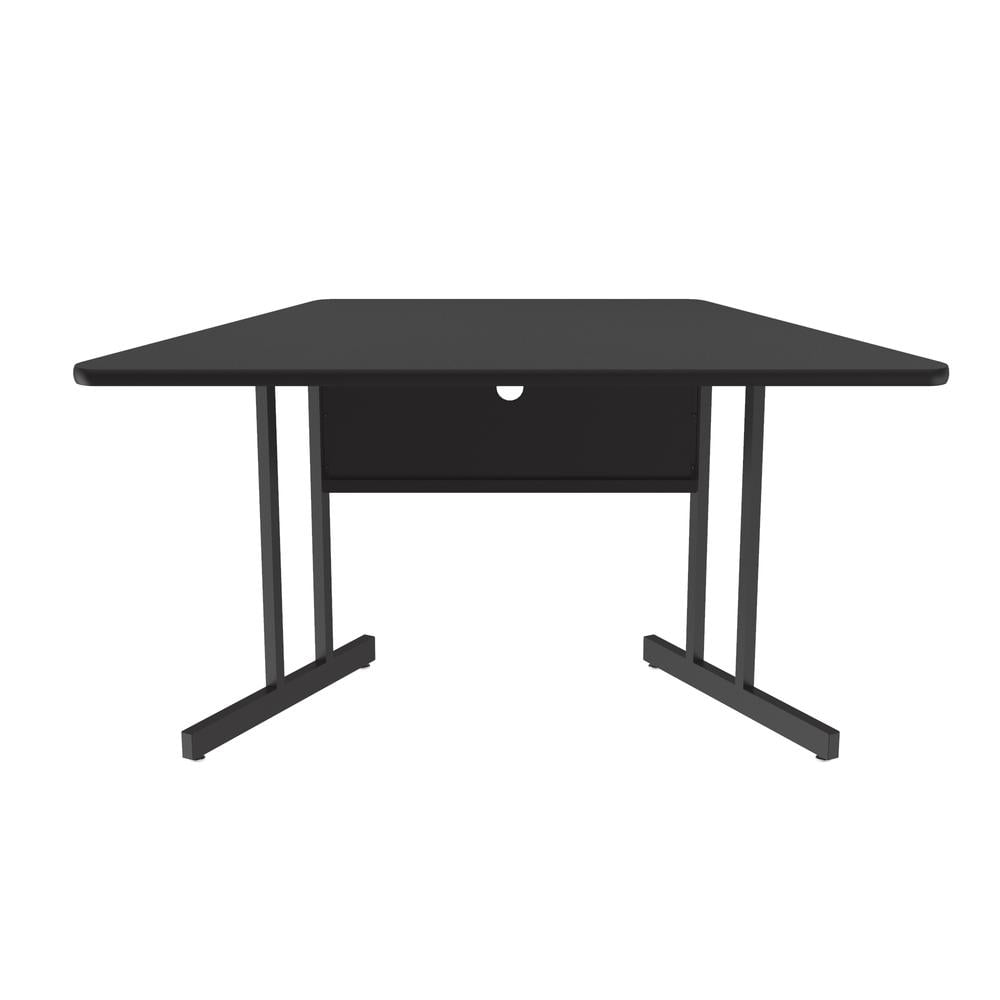 Correll Desk Height Commercial Lamiante Top, Trapezoid, Computer ...