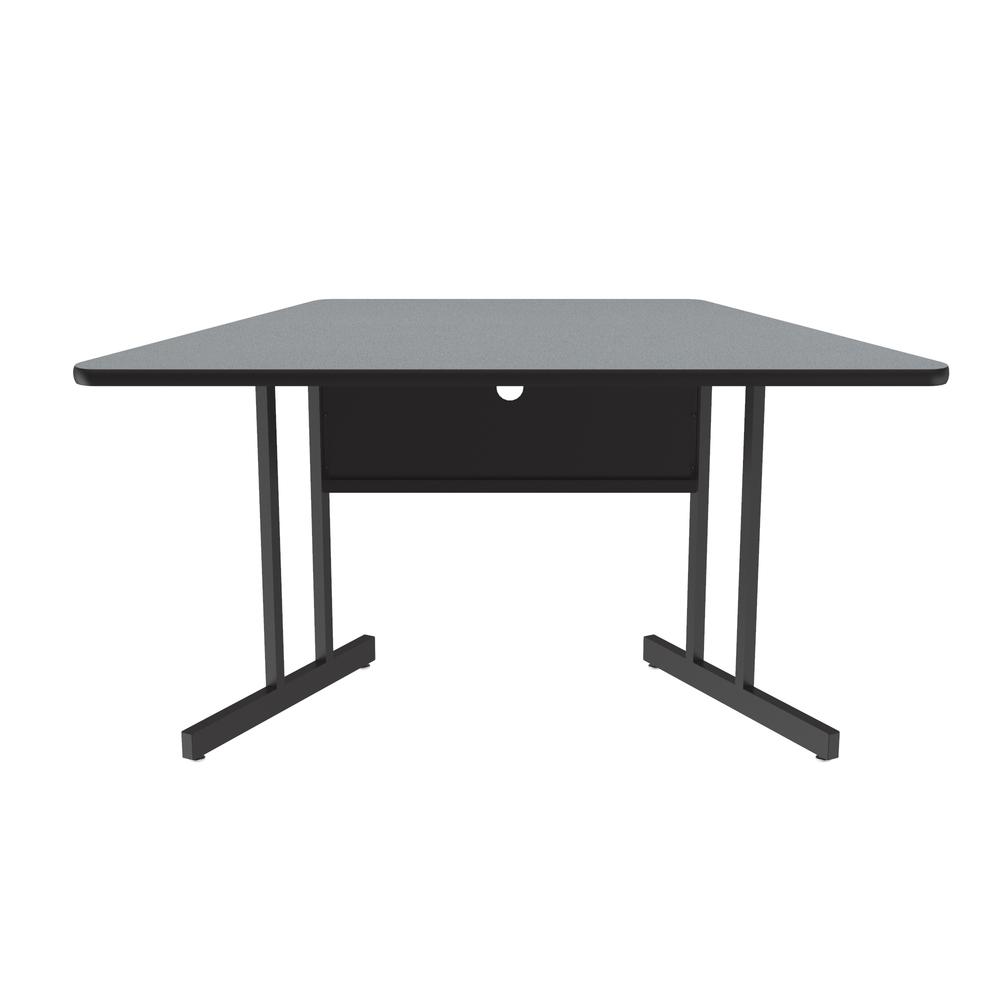 Correll Desk Height Commercial Lamiante Top, Trapezoid, Computer ...