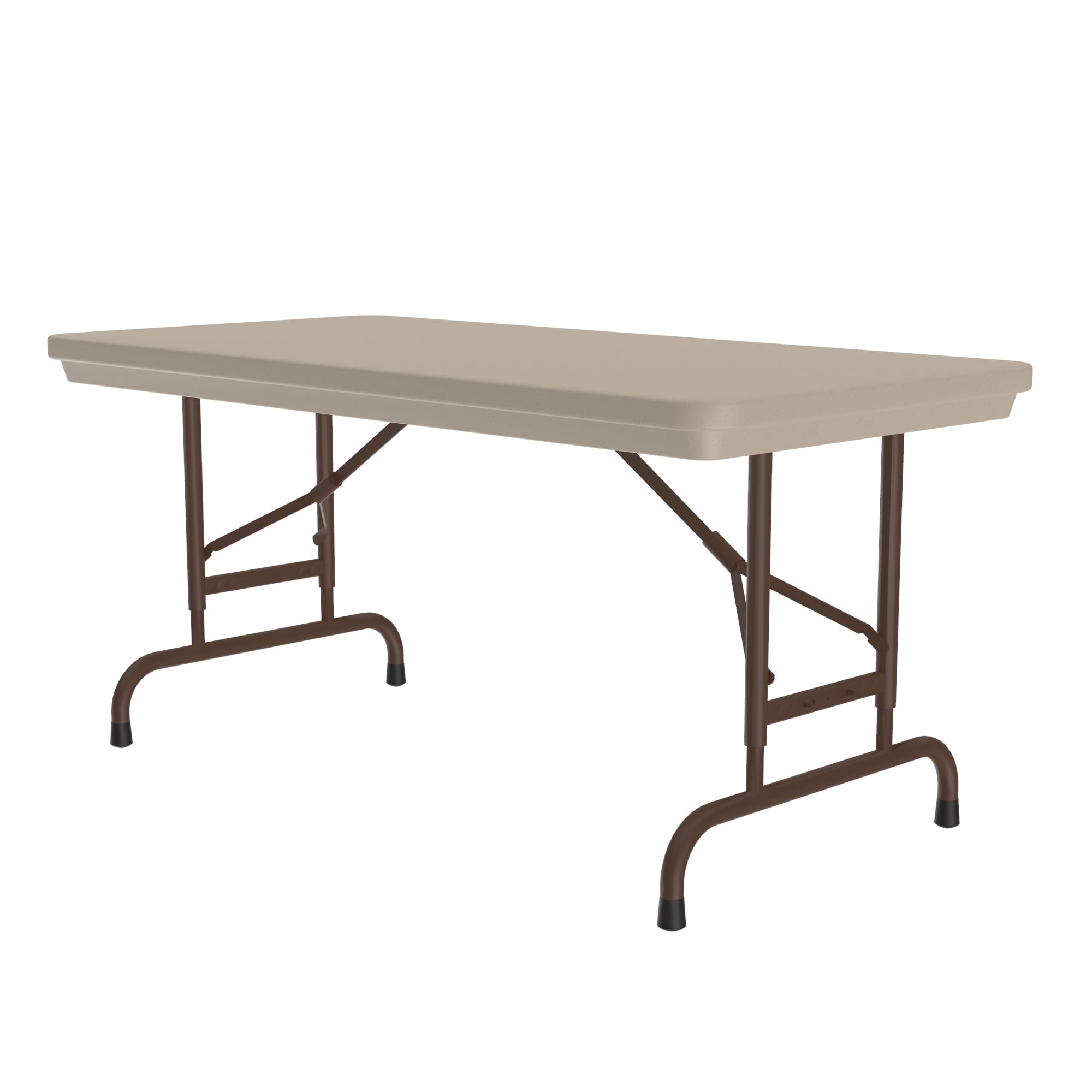 Correll Heavy Duty 24 x 48 Adjustable Height Blow Molded Folding Table RA2448