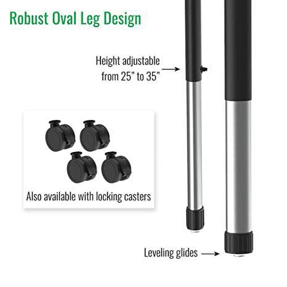 Correll Deluxe High Pressure Collaborative Desk with Casters 33x23 ...