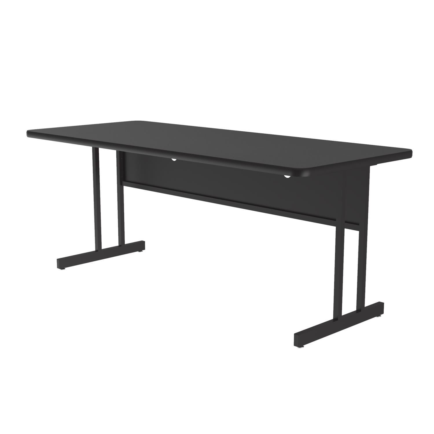 Correll Rectangular Computer And Training Tables With Black Granite ...