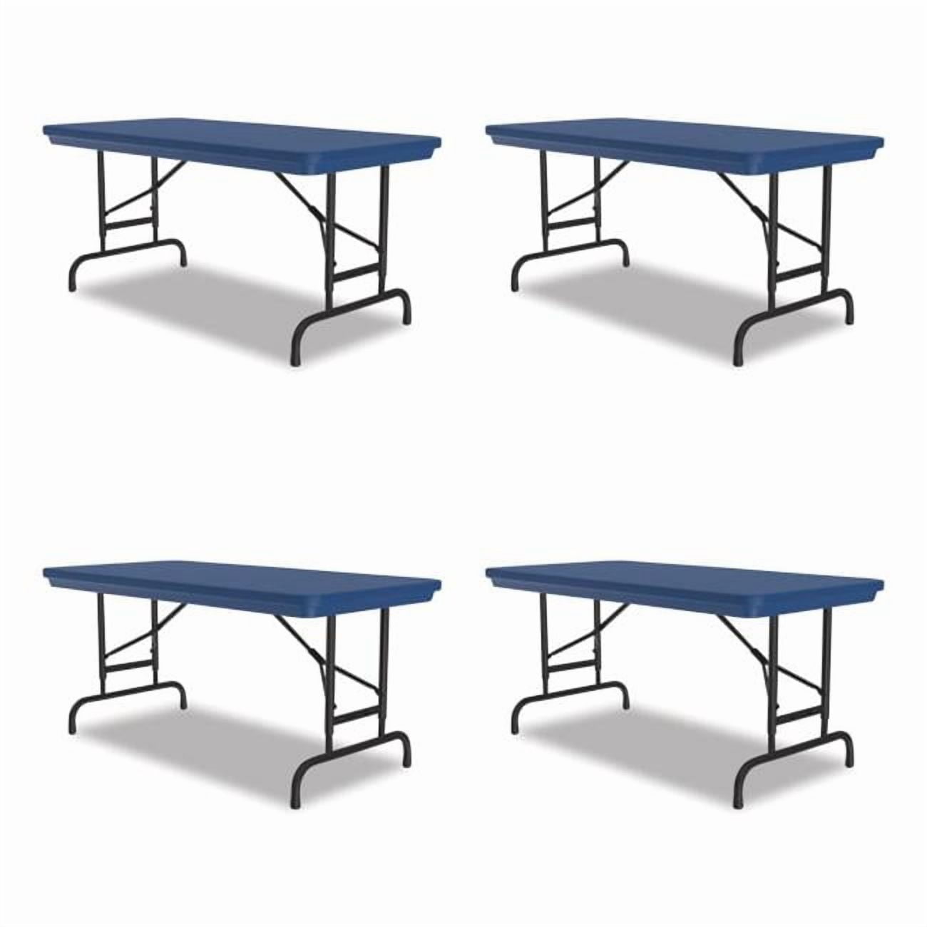 Correll CRLRA2448274P Adjustable Folding Table, Rectangular, 48 x 24 x ...