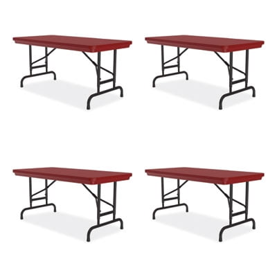 Correll® TABLE,HT ADJ FT 24X48,RD RA2448-25-09-4PK - Walmart.com