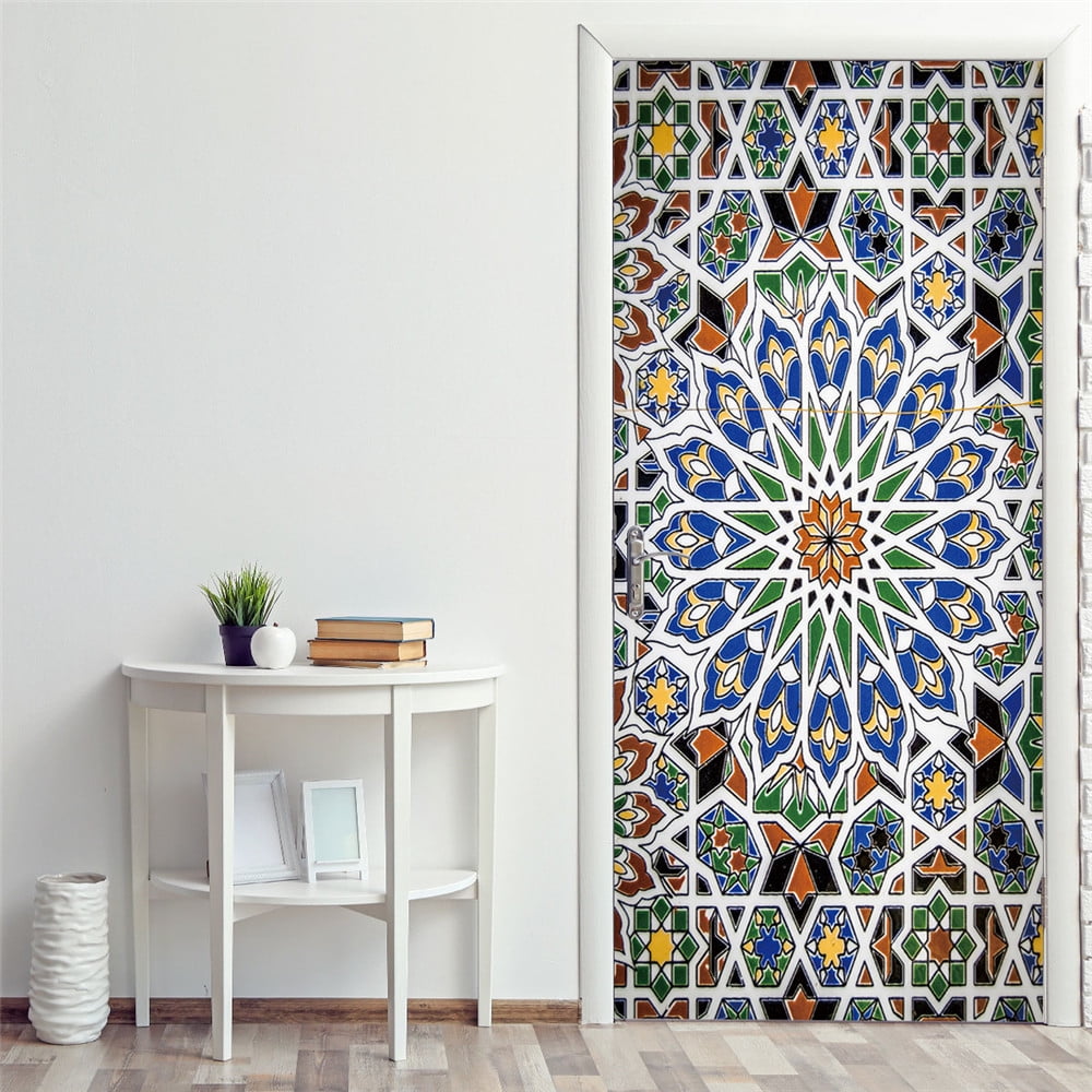 Corridor Bedroom Wall Decoration House Renovation Door Sticker Modern ...