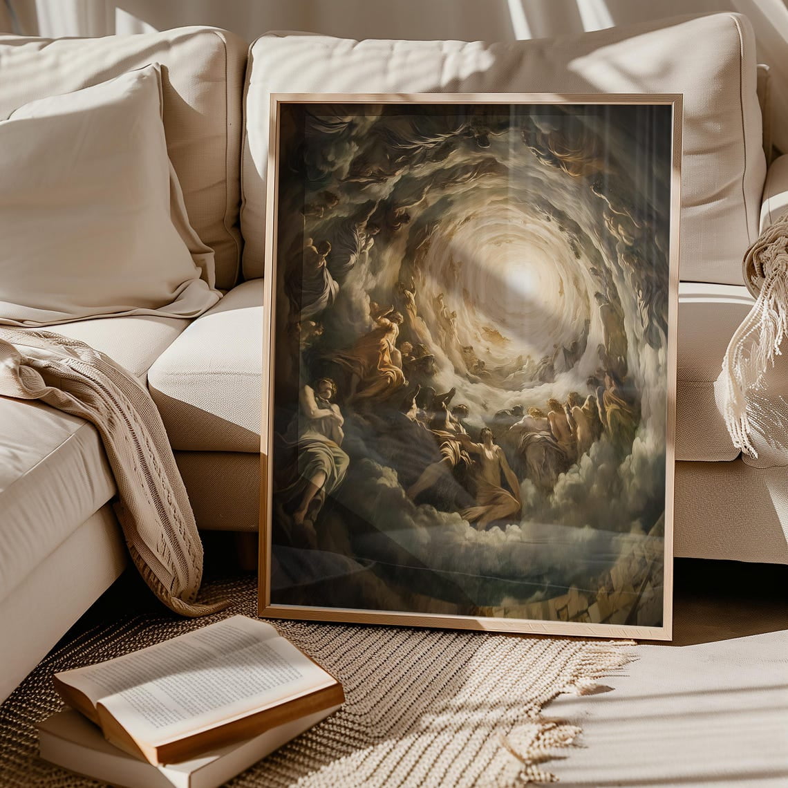 Corridor To The Clouds, Celestial Vortex Art Print, Divine Portal ...