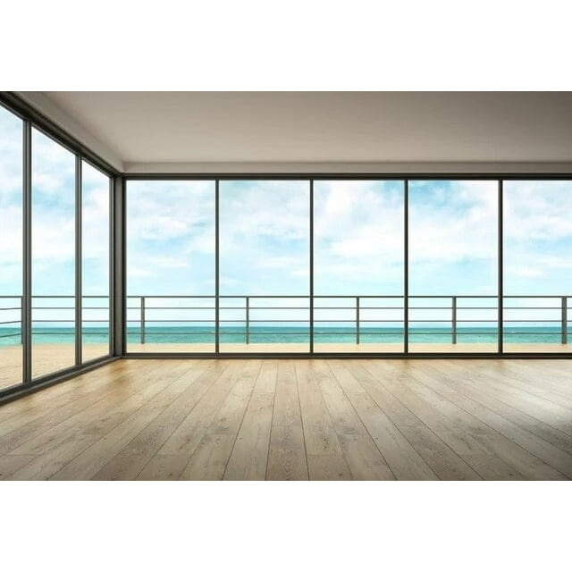 Corridor Modern Office Building French Window Tree View Room Interior ...