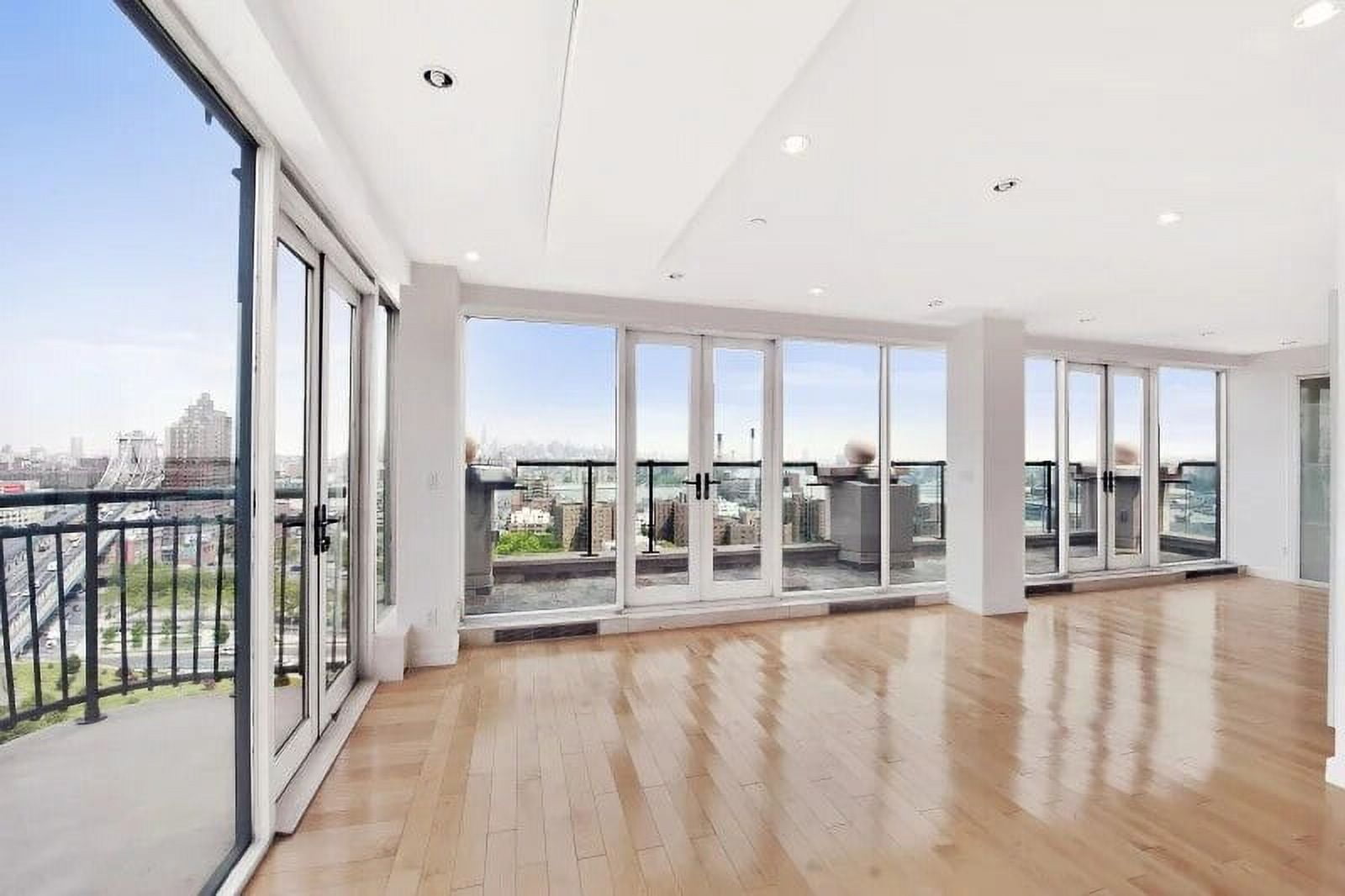 Corridor Modern Office Building French Window Tree View Room Interior ...