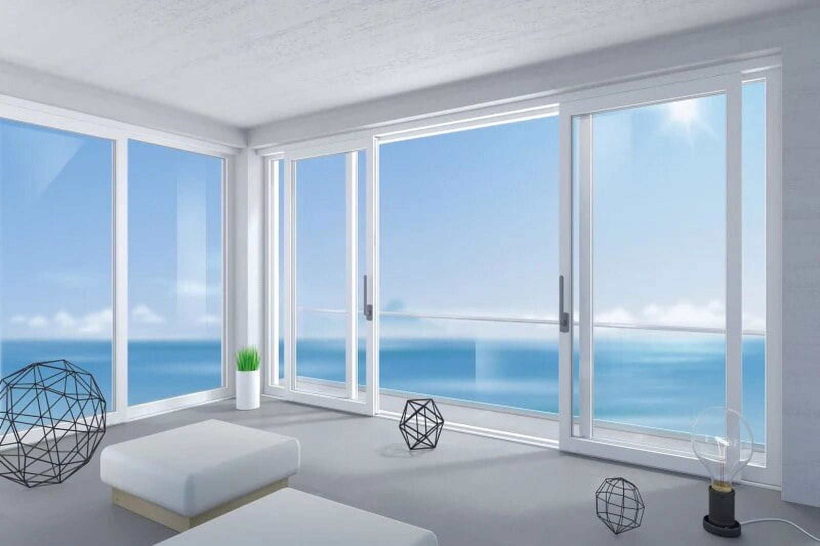 Corridor Modern Office Building French Window Tree View Room Interior ...