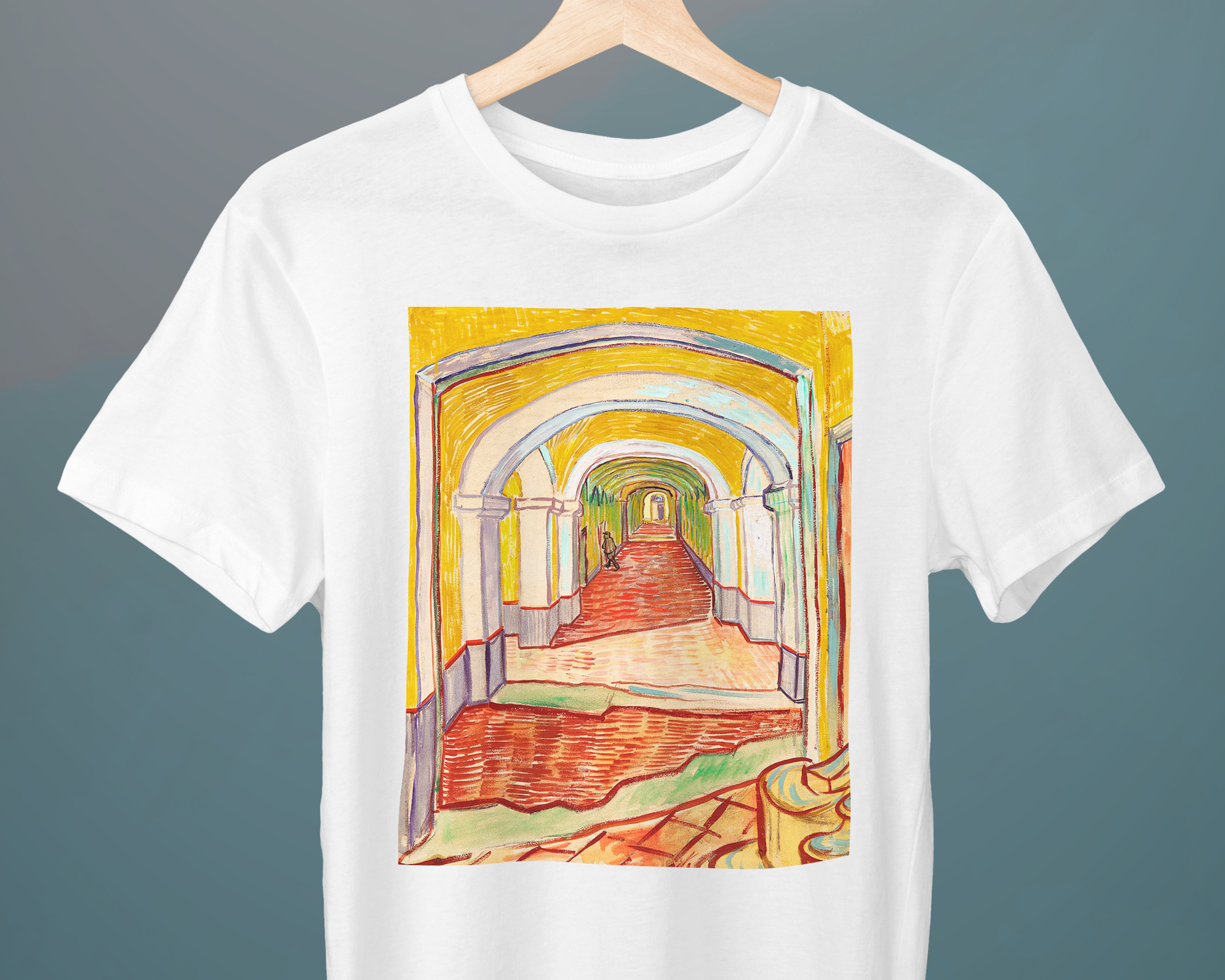 Corridor in the Asylum, Vincent van Gogh Painting, Unisex T-Shirt, City ...