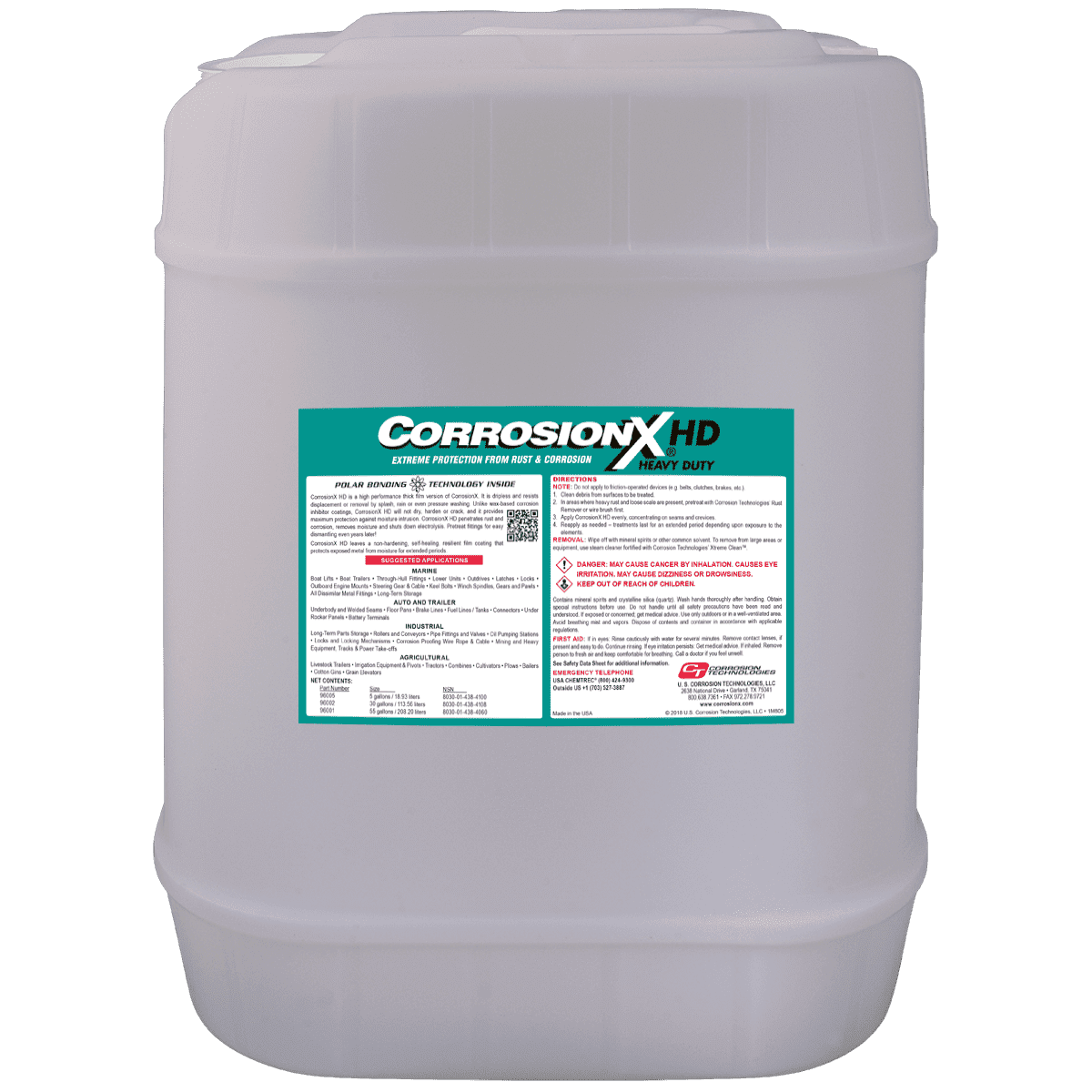 CorrosionX Heavy Duty rust preventative, 5-gallon jerry can, long ...