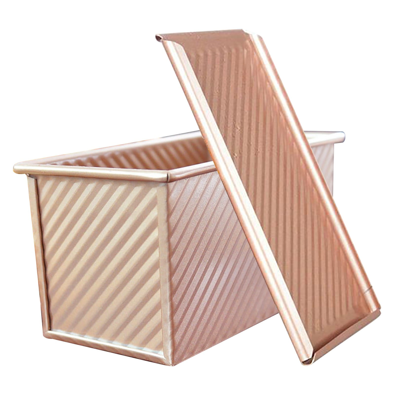 Corrugated Bread Baking Box with Lid | Non-Stick Loaf Pan | Wave ...