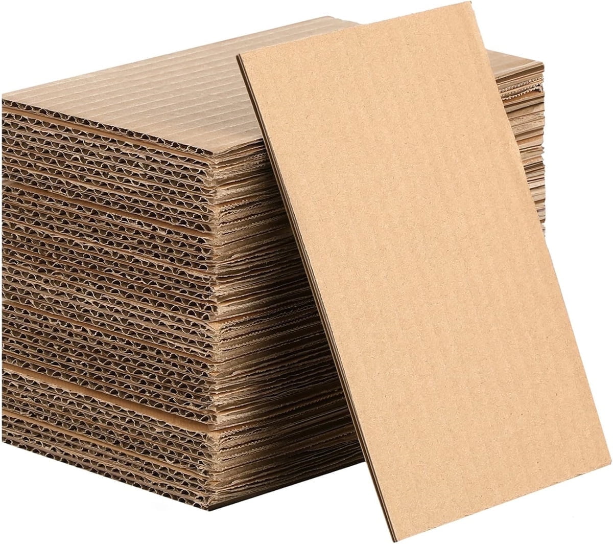 Corrugated Cardboard Sheets 4 x 6 inch, 1/8" Thickened Flat Cardboard ...
