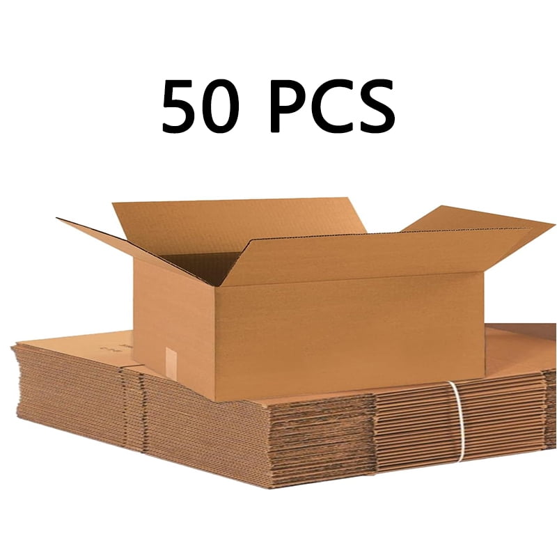 Corrugated Cardboard Shipping Boxes, 10"L x 8"W x 4"H, Pack of 25/50 ...