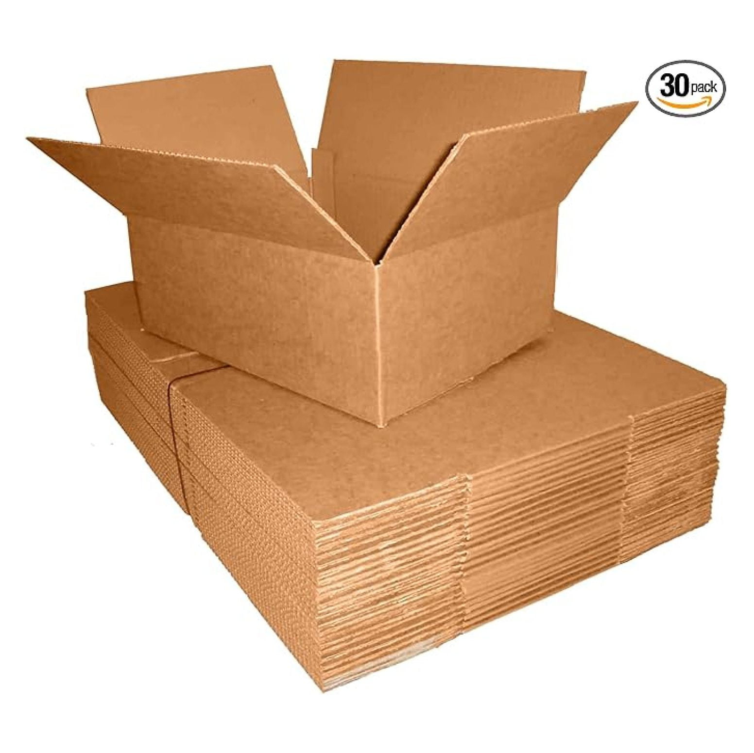 Corrugated Cardboard Shipping Boxes Box for Packing, Moving and Storage - 8 x 8 x 6 inches (30 ...