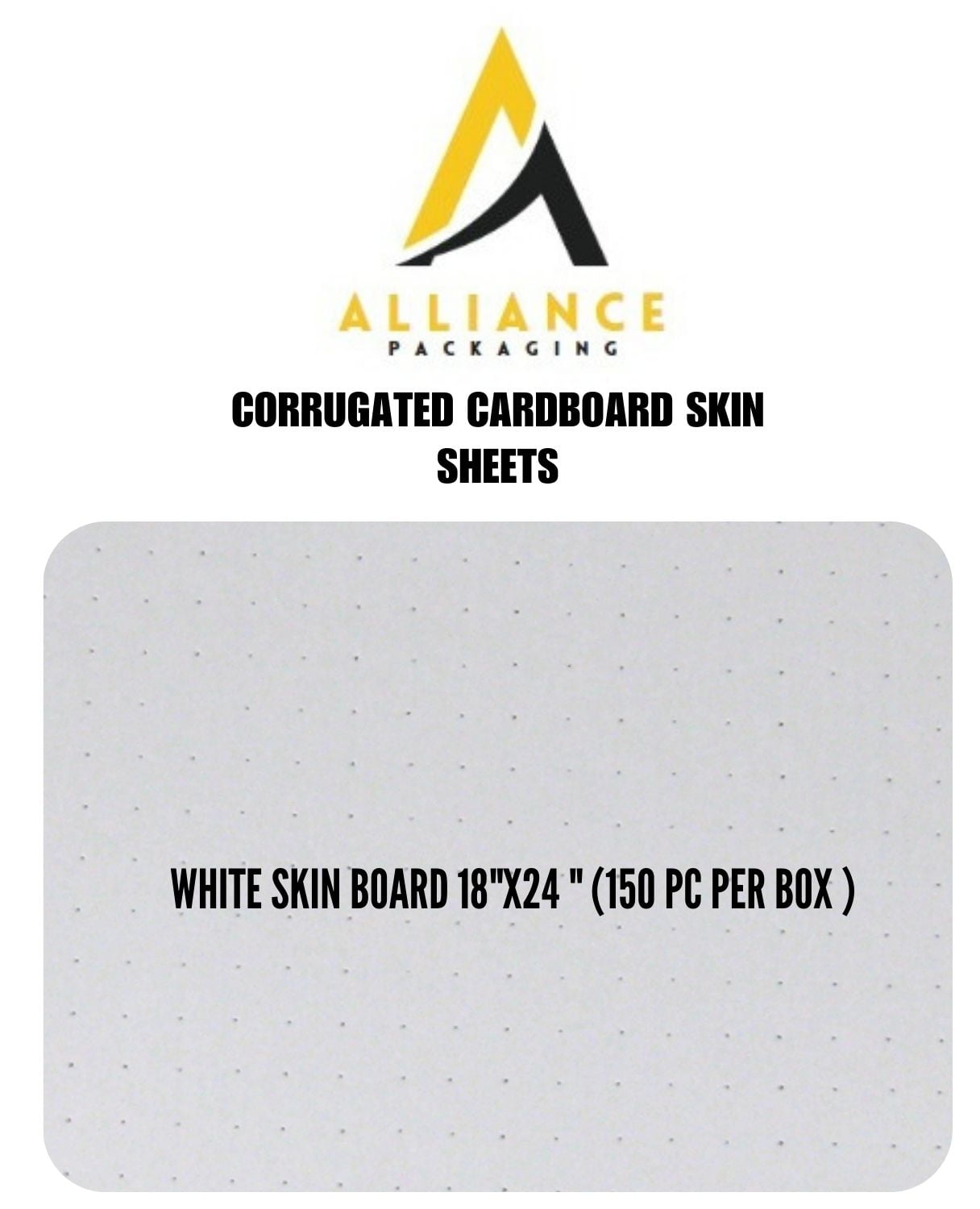 Corrugated Cardboard Skin Sheets- White skin board 18"x24: (150 pc per ...