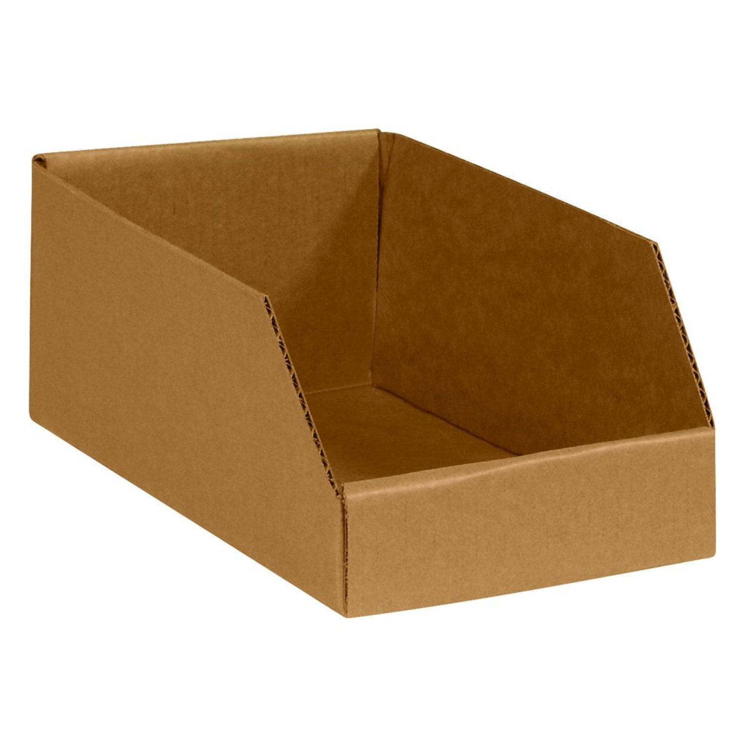 Corrugated Cardboard Storage Bins, 6"x 12"x 4 1/2", , Pack of 50, For ...