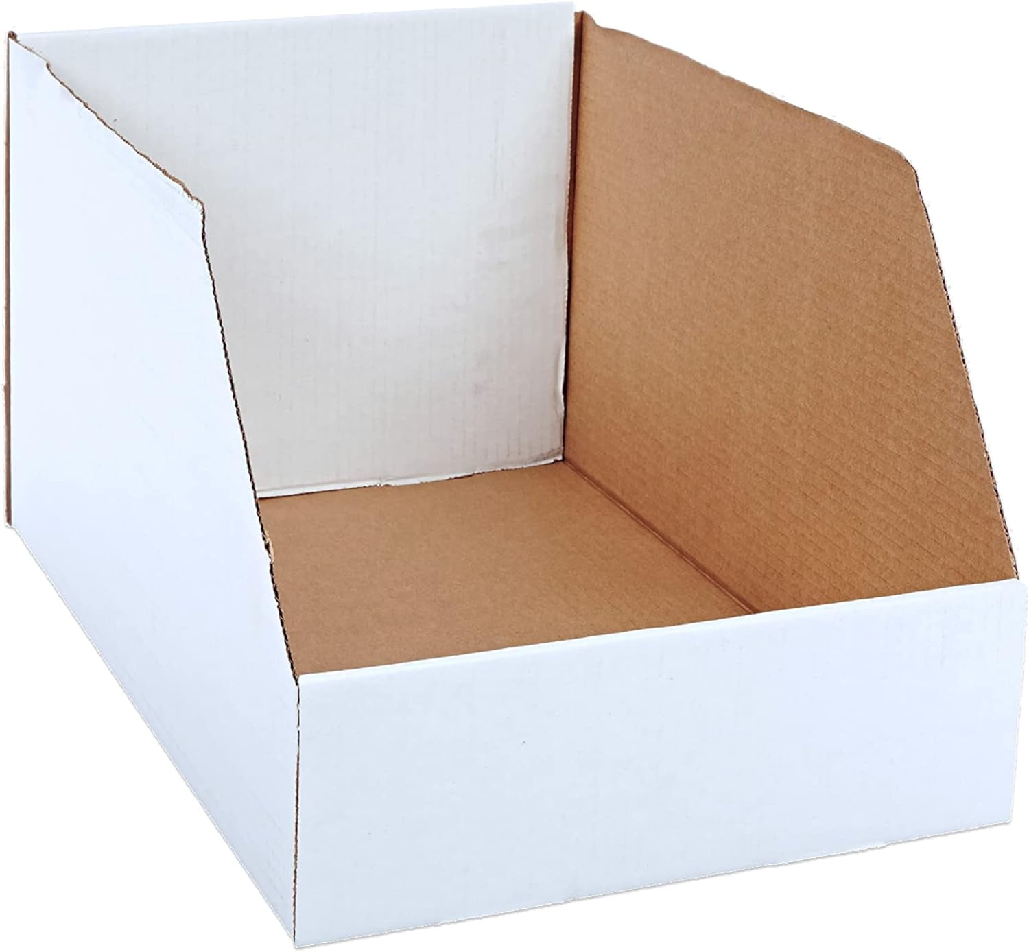 Corrugated Cardboard Storage Bins Holder Large 18" x 12" x 10" (25 Pack ...