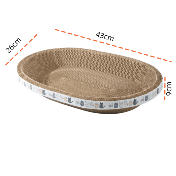 Corrugated Cat Scratcher Cat Scrapers Round Oval Grinding Claw Toys for ...
