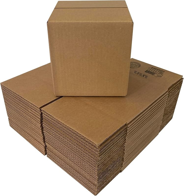 Corrugated Medium Mail and Shipping packaging boxes, 25 pack, 16 x 16 x ...