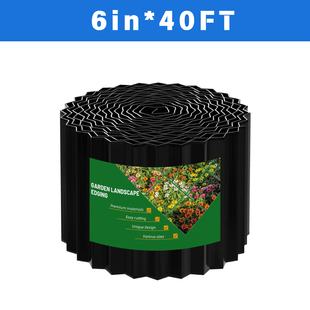 Corrugated Metal Garden Edging,6" x 40' Sturdy Lawn Edging Border ...
