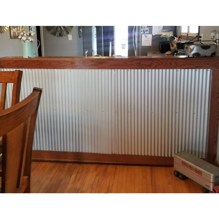Rustic Corrugated Metal Wall Panel