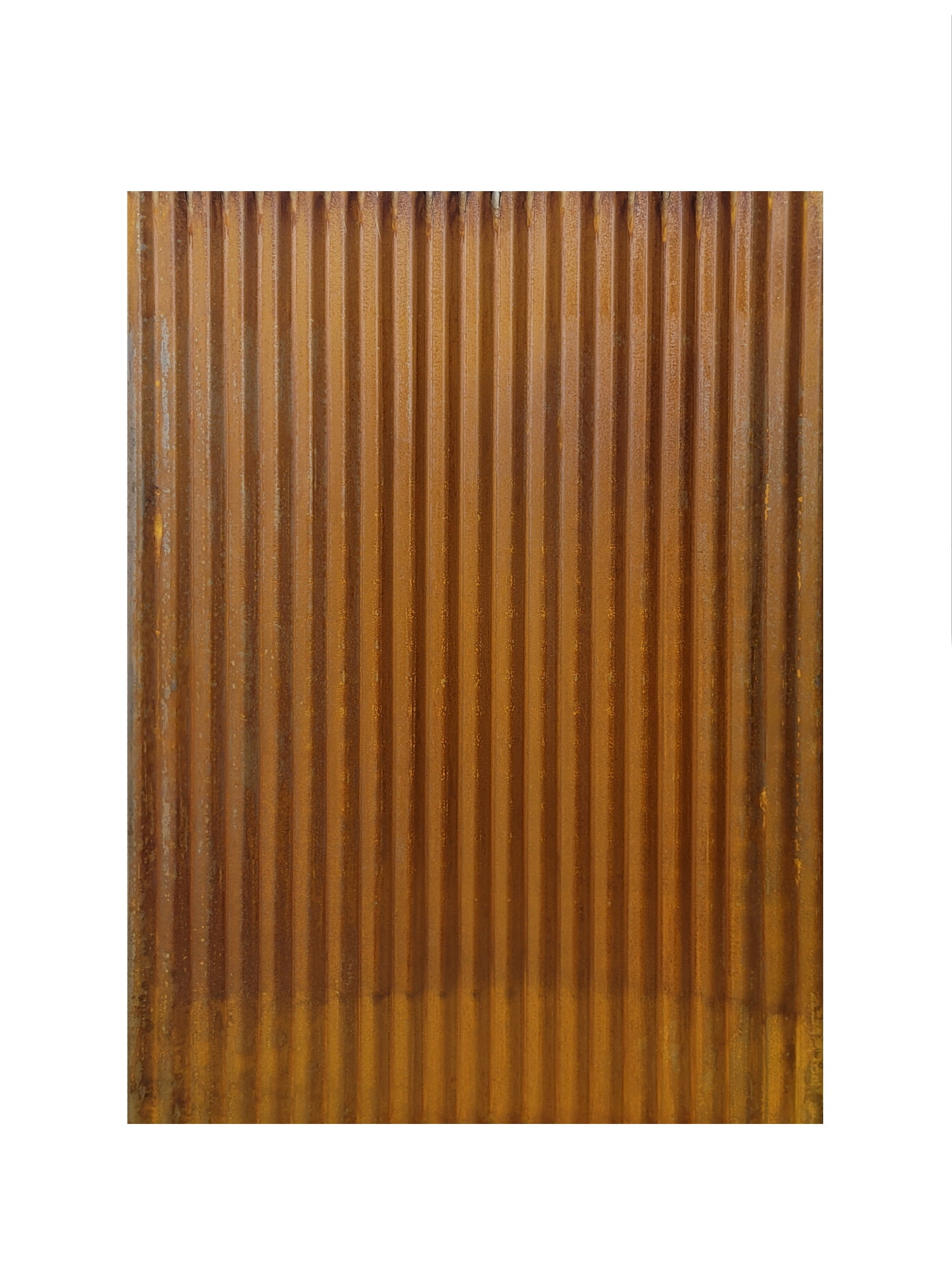 "Decorative Corrugated Metal Wainscoting Wall Panels - Rusted - 36 ...