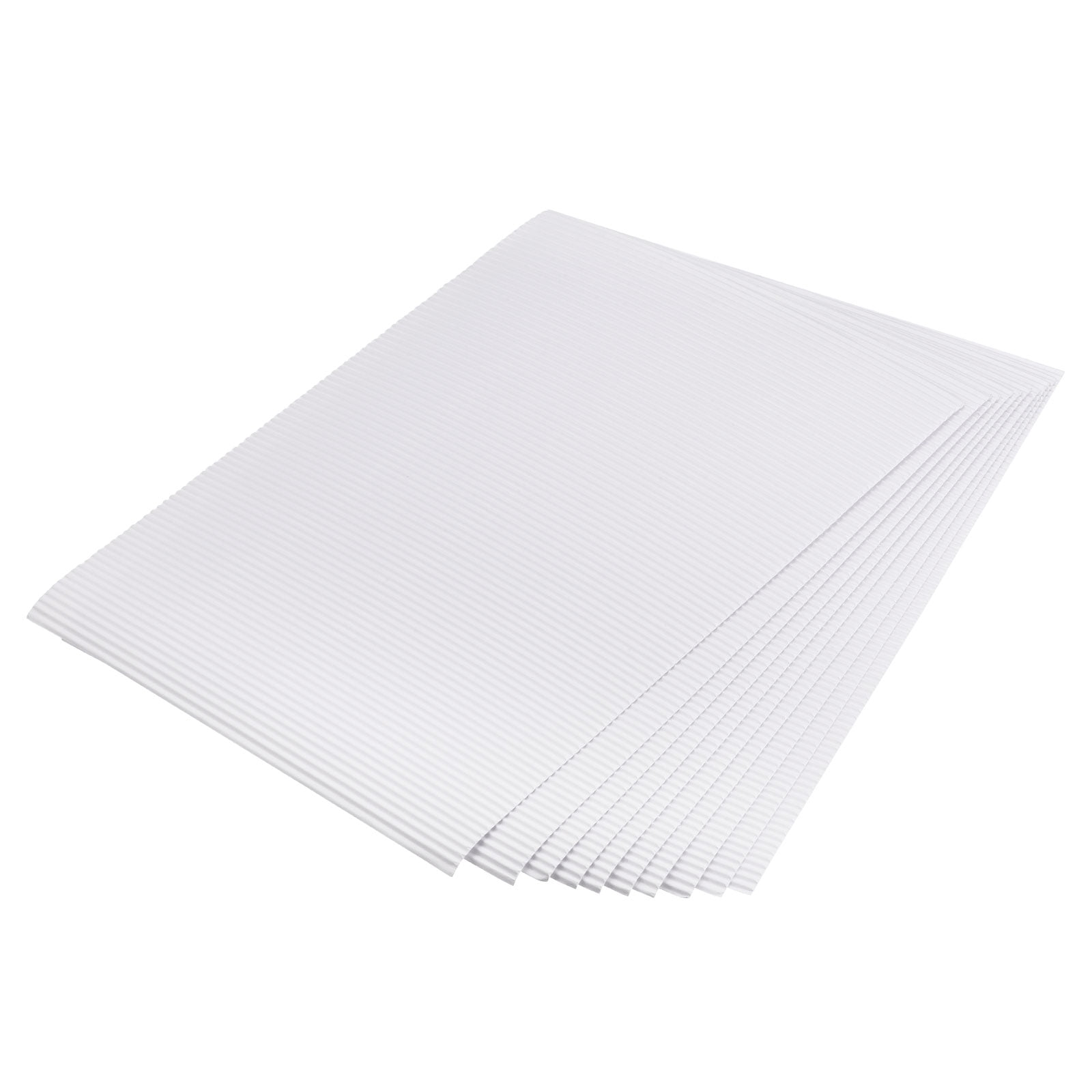Corrugated Paper Sheets 25pcs 11.8-inch x 7.87-inch White Cardboard for ...