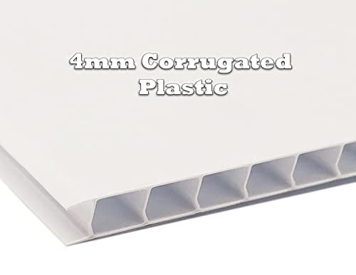 Corrugated Plastic Board 24x36 10 Pack White Coroplast Sheets 24x36 ...