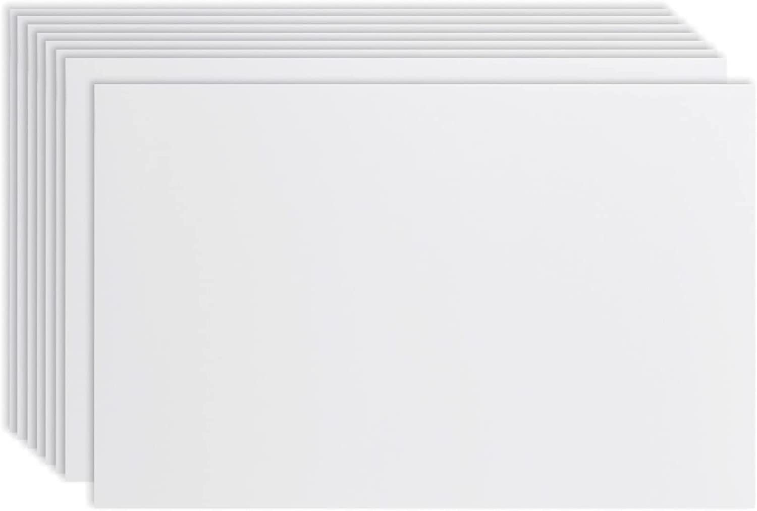 Corrugated Plastic Board Yard Signs - 24 x 36 in, White, 8-Pack, 4mm ...