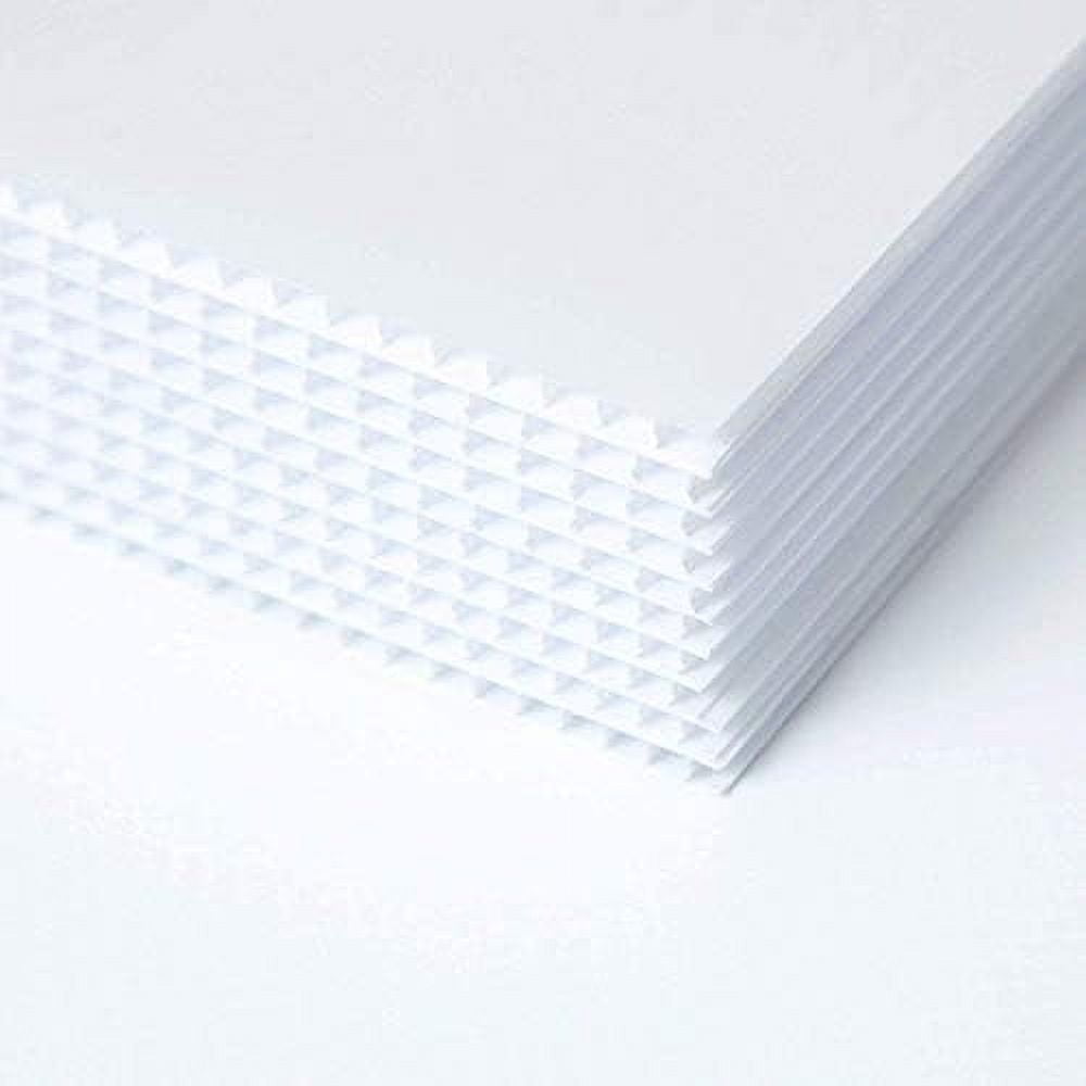Corrugated Plastic Cardboard Sign Blank Short Fluted 24" x 18" 4mm - 10 ...